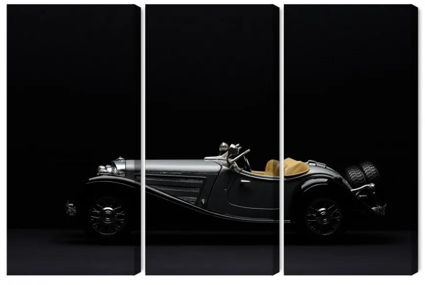 Vícedílný obraz Historické Auto Na Tmavých Tričkách Nedostatek Nedostatek Přírodní plátno 60x40
