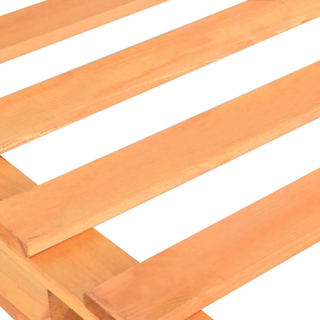 Rám postele z palet hnědý masivní borovice 100 x 200 cm 285263