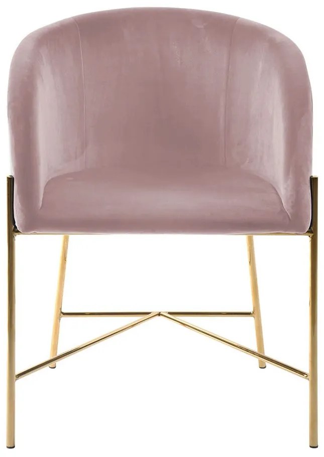 ACTONA Židle s opěrkou Nelson růžová 76 × 56 × 54 cm