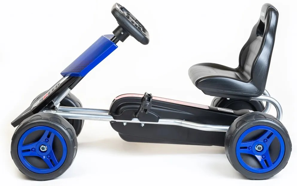 Dětská šlapací motokára Go-kart Baby Mix Speedy modrá