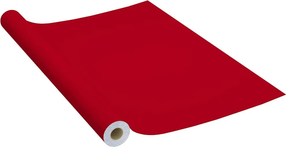 Samolepící tapety na nábytek 2 ks červené 500 x 90 cm PVC 3059653