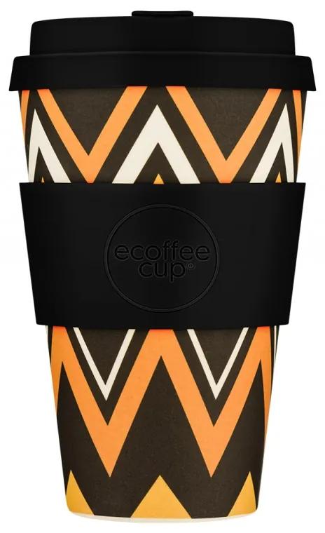 Cestovní bambusový hrnek na kávu Ecoffee cup ZignZag 400ml | BIANO