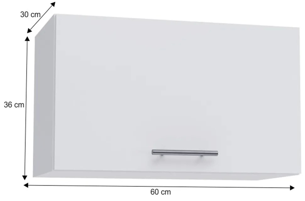 Horní skříňka, bílá, FABIANA W - 60OK