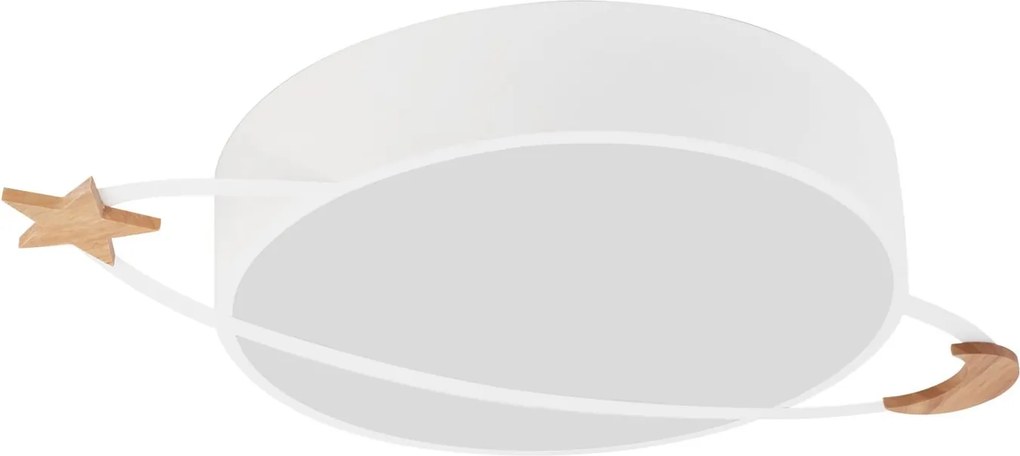 Toolight - Stropní lampa Moon White E27 60W APP865-C, bílá, OSW-06886