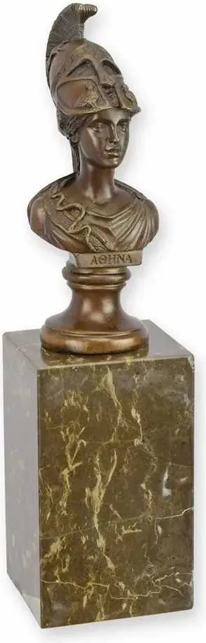 Bronzová busta Bohyně Athéna