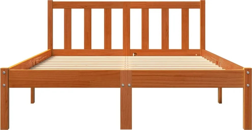 vidaXL Rám postele voskově hnědý 120 x 190 cm masivní borovice [844803]