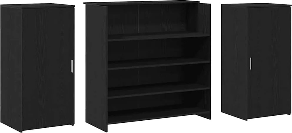 Recepční stůl černý dub 200 x 50 x 103,5 cm, konstrukční dřevo 3324179