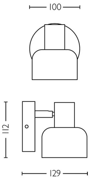 Philips - Bodové svítidlo SLEET 1xE14/25W/230V