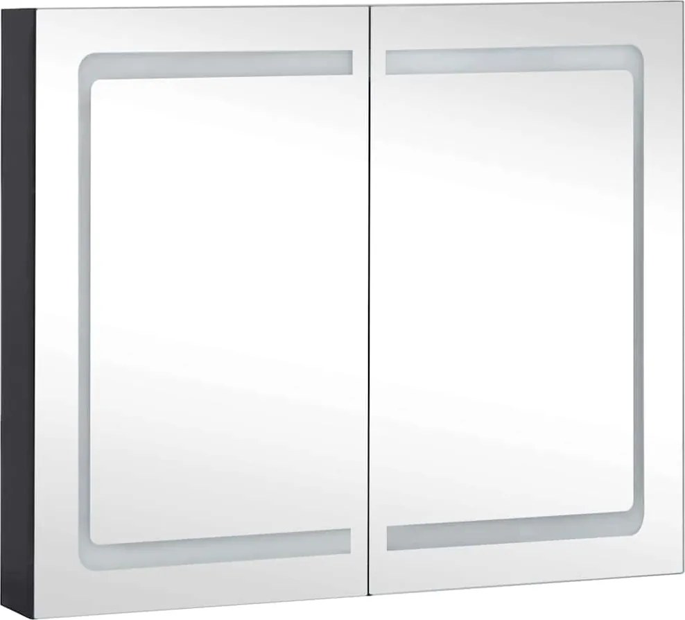 LED koupelnová skříňka se zrcadlem 80 x 12,2 x 68 cm 325545