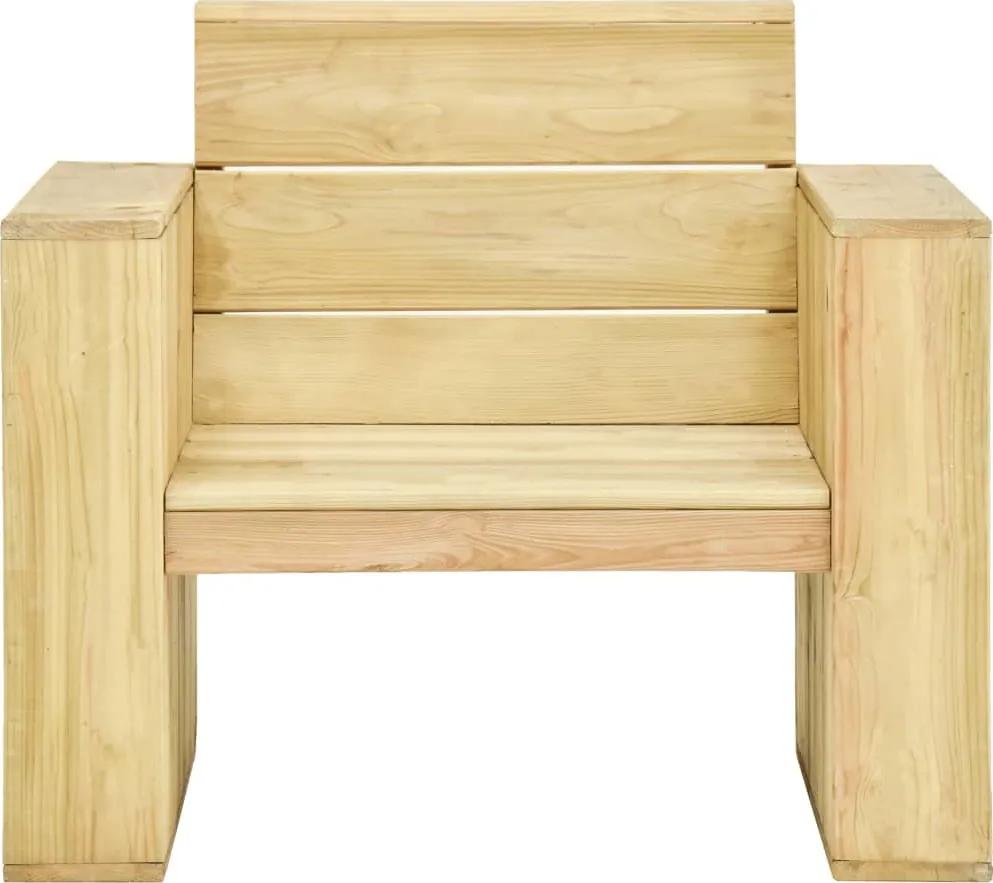 vidaXL Zahradní židle 2 ks + podušky impregnovaná borovice [3065795] Barva: antracitová