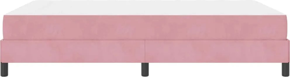 Postel s boxspringem s matrací Růžová 160 x 210 cm textil 3398754