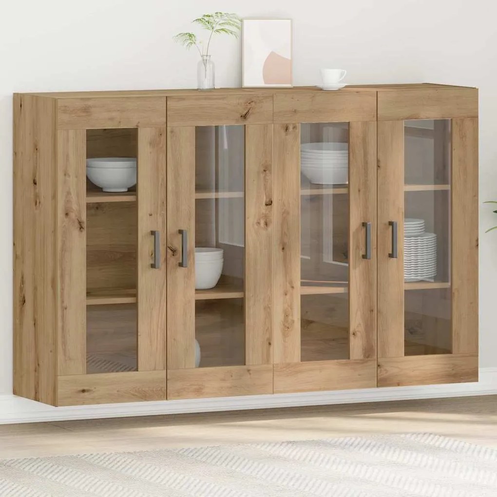 Nástěnné skříně 2 ks Artisanový dub 69,5 x 34 x 90 cm 3334315