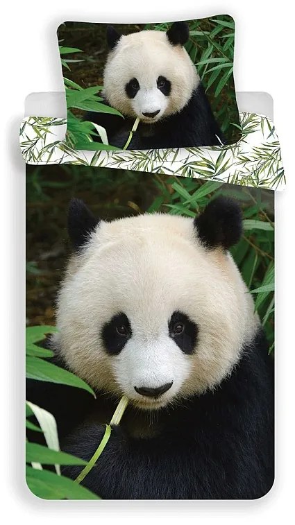 JERRY FABRICS Povlečení Panda 100% Bavlna 140/200, 70/90 cm