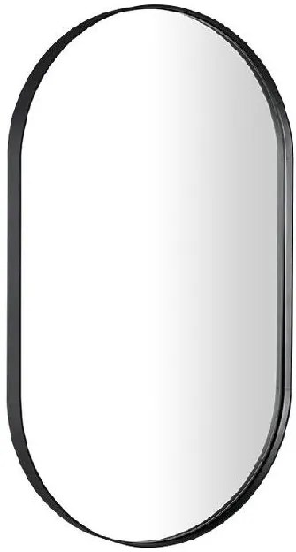 Sapho Puno - Zrcadlo v rámu 400x700 mm, matná černá ORT125