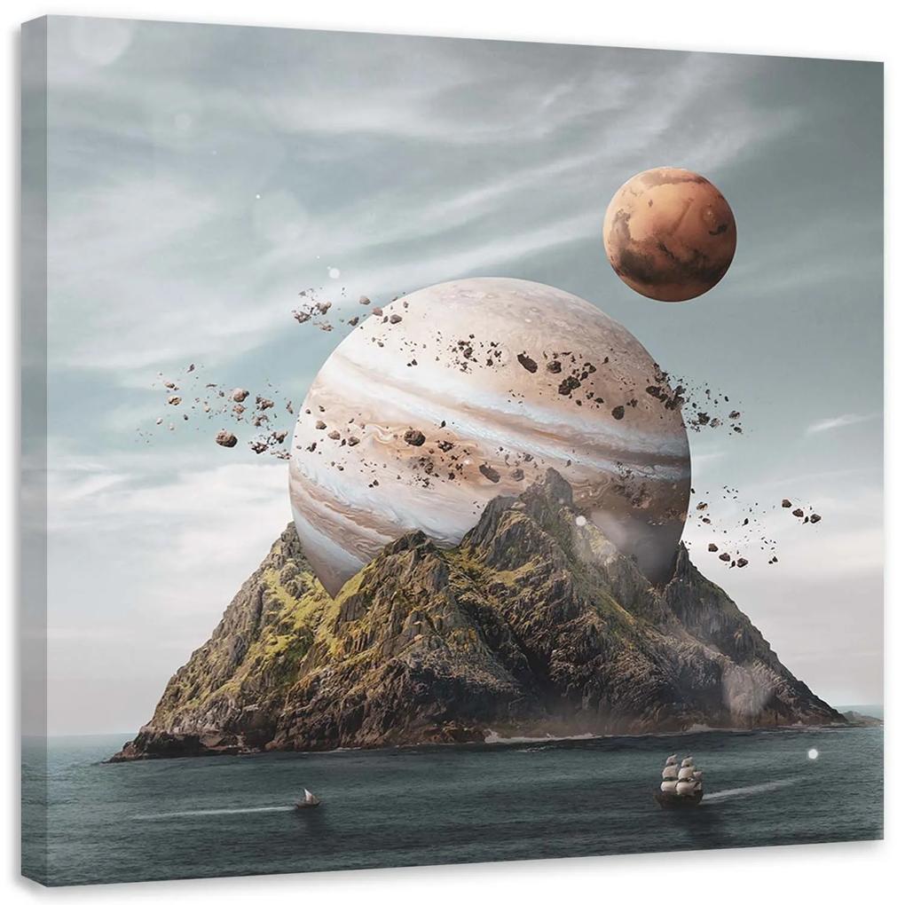 Gario Obraz na plátně Přistání na planetě - Zehem Chong Rozměry: 30 x 30 cm