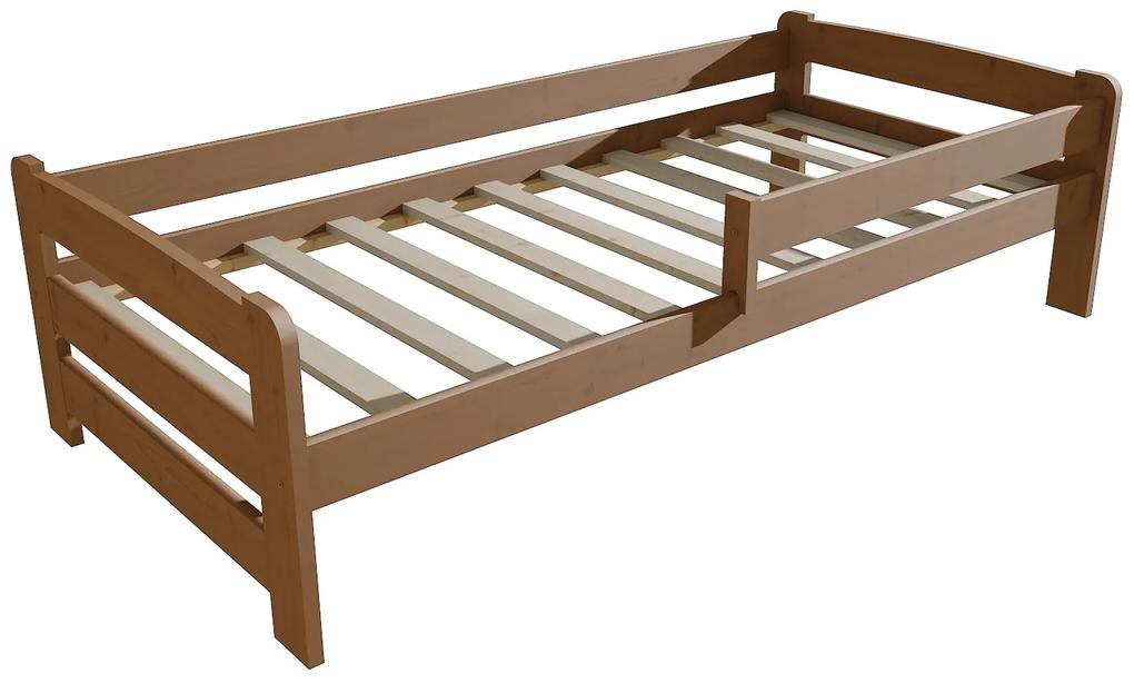 Vomaks Dětská postel se zábranou VMK009D KIDS Rozměr: 100 x 200 cm, Barva: barva bílá