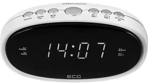 ECG RB 010 Digitální radiobudík, bílá