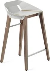 Barová židle Tabanda DIAGO, 62cm, ořechová podnož (RAL9018)
