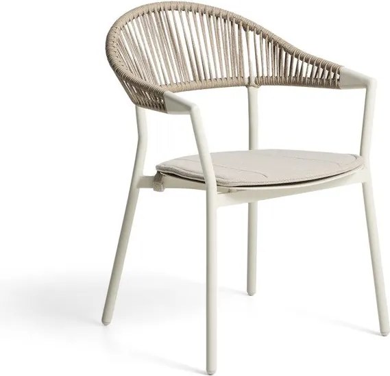 Béžová polstrovaná zahradní židle Alimia – Kave Home