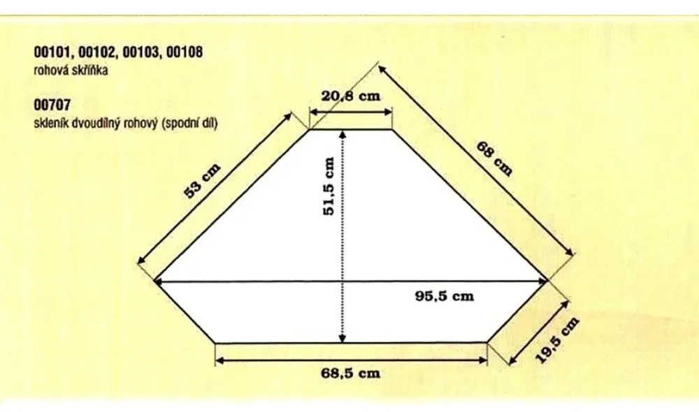 Skleník dvoudílný - rohový 00707 - unis-n