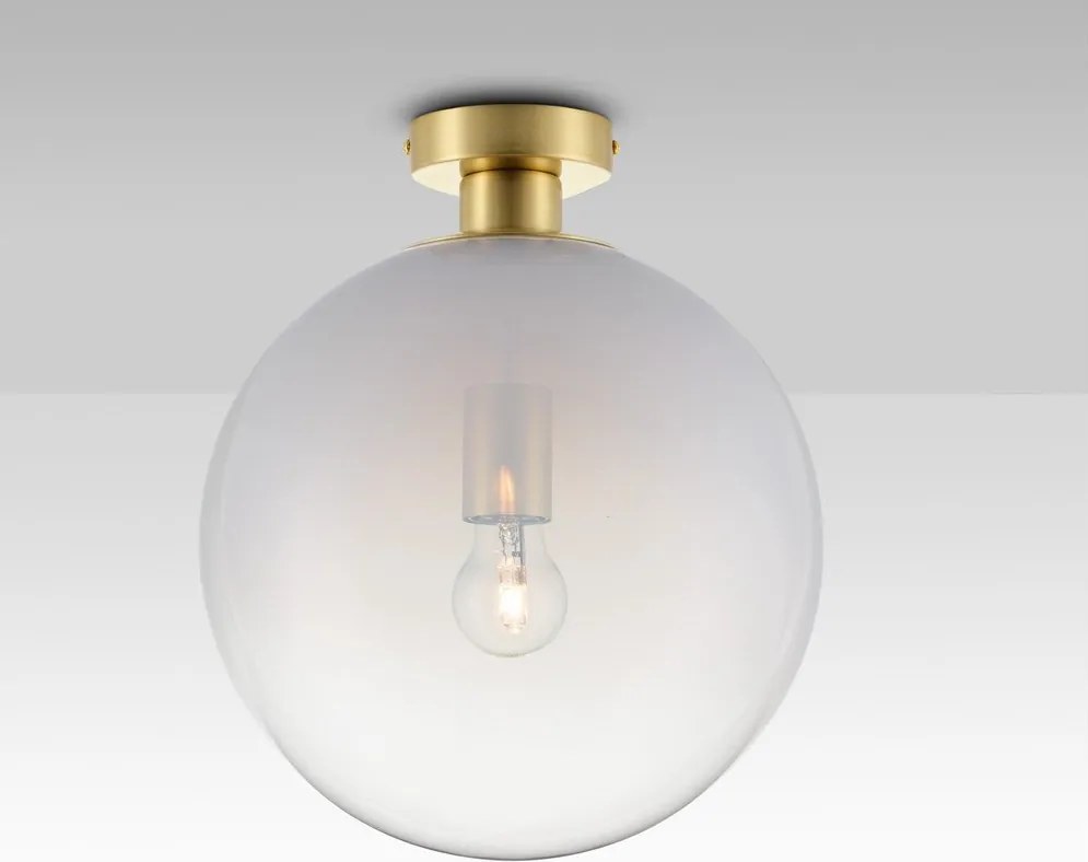 Bílé/ve zlaté barvě skleněné stropní svítidlo Vita – Nova Luce