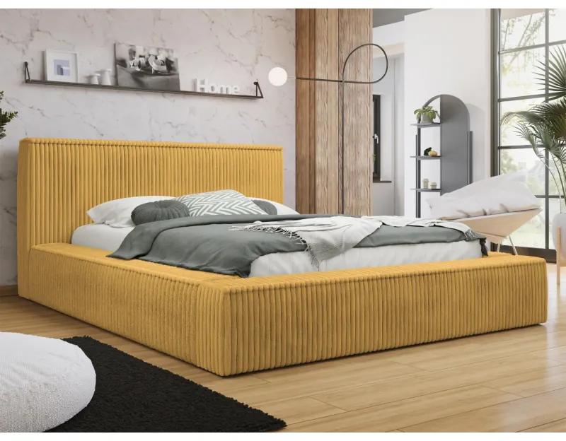 Manželská postel s úložním prostorem Gritta S, Potah: Top Sztruks 90, Rozměr postele: 180x200