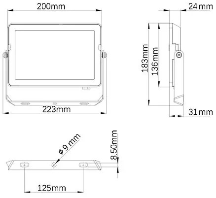 Philips - LED Venkovní reflektor PROJECTLINE LED/50W/230V IP65 3000K