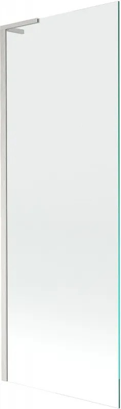 Mexen Next L, 1-křídlová vanová zástěna 70 x 150 cm, transparent, 6mm čiré sklo, profil broušená ocel, 895-070-000-03-00-97