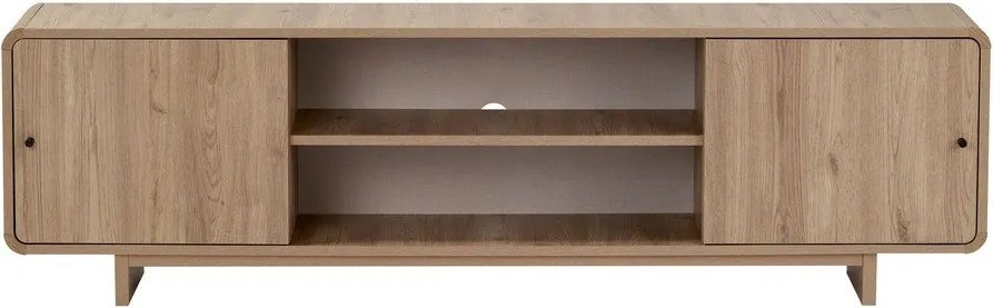 TV stolek v dekoru dubu ve světle přírodní barvě 180x52x34 cm Mirel – Nordure