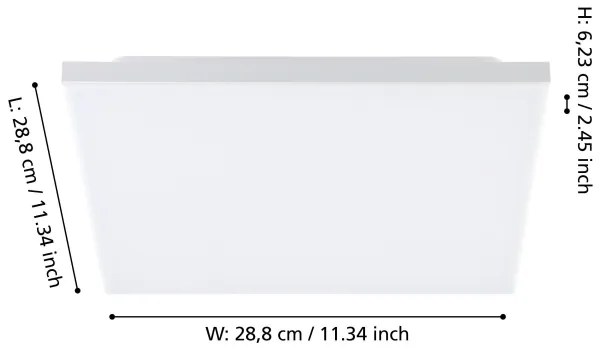 Eglo 900703 - LED Stropní svítidlo TURCONA LED/10,8W/230V