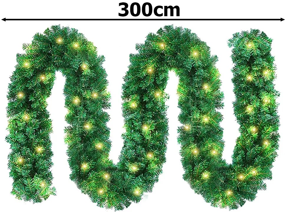 Verk 26095 Vánoční girlanda s LED osvětlením, 50 LED, 3 m