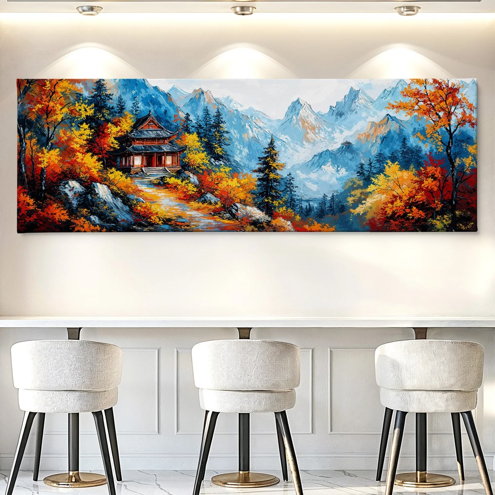 Obraz na plátně - Stezkou k chrámu Unoji FeelHappy.cz Velikost obrazu (šířka x výška): 150 x 50 cm