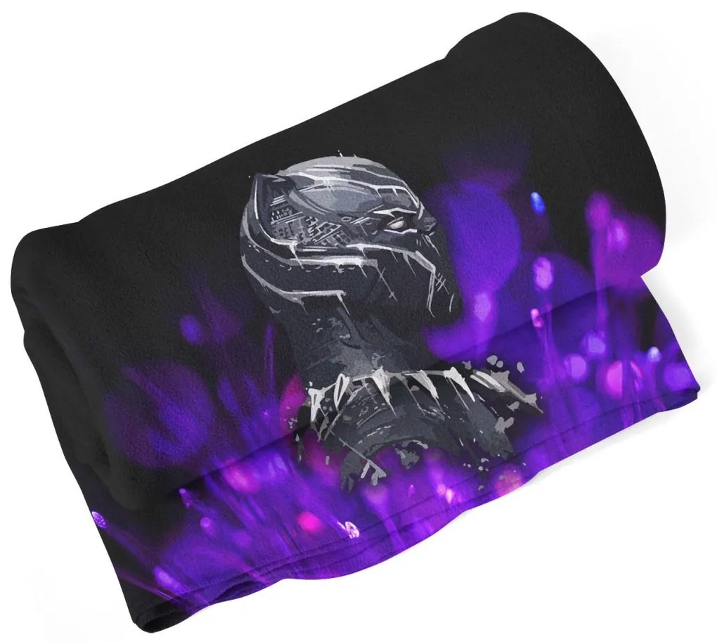 Sablio Deka BLACK PANTHER Fialová luminescence - 150x120 cm