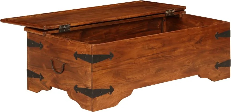 Konferenční stolek akácie s medovým povrchem 110 x 55 x 35 cm 245654
