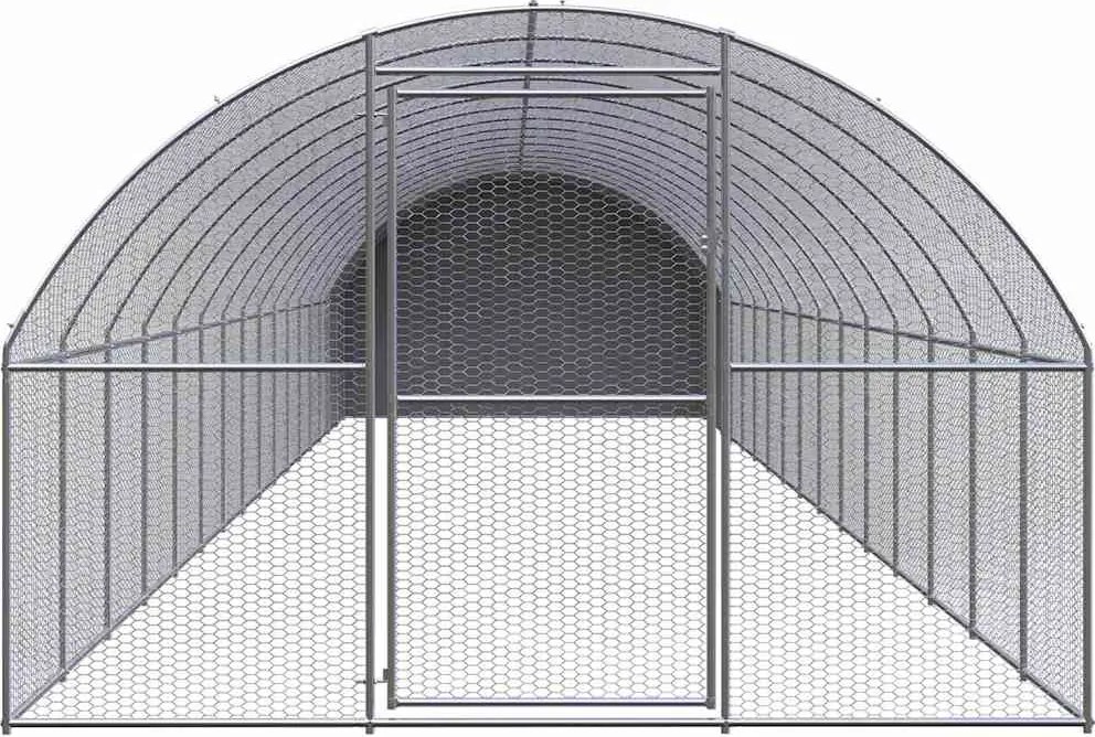 Venkovní klec pro kuřata 3 x 16 x 2 m pozinkovaná ocel 3095478