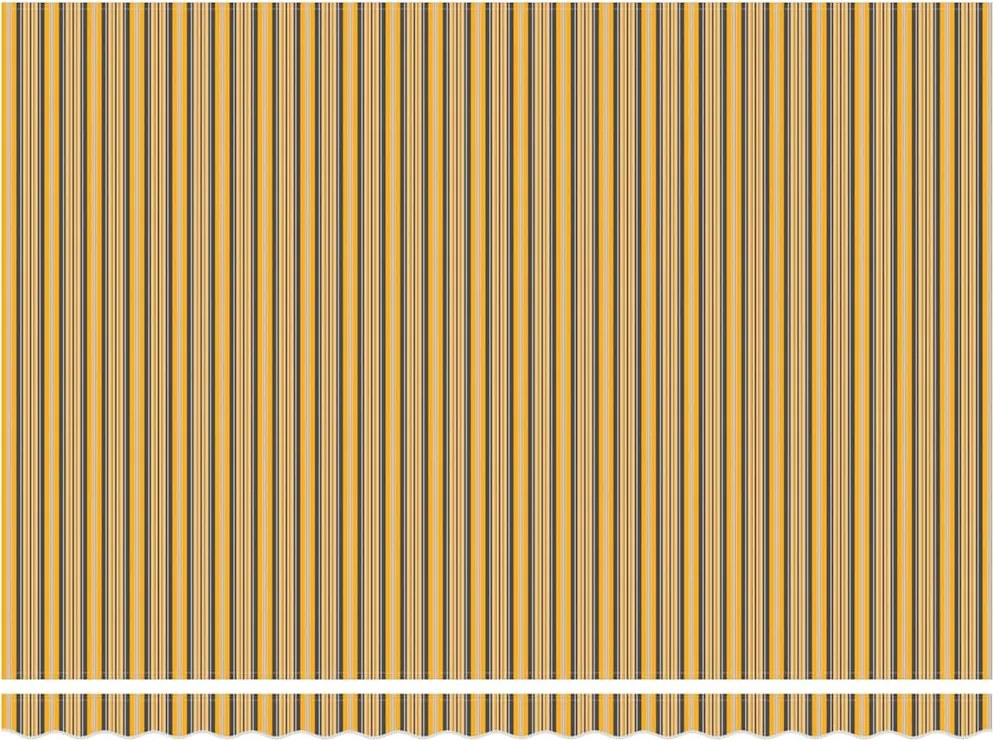 Stahovací markýza Vícebarevný 450 × 300 cm Polyester a hliník 3330941