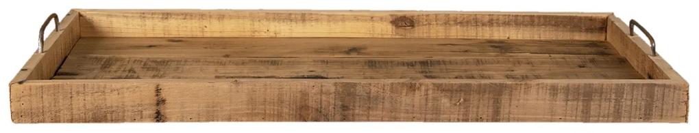 Dřevěný antik dekorační servírovací podnos - 80*36*8 cm