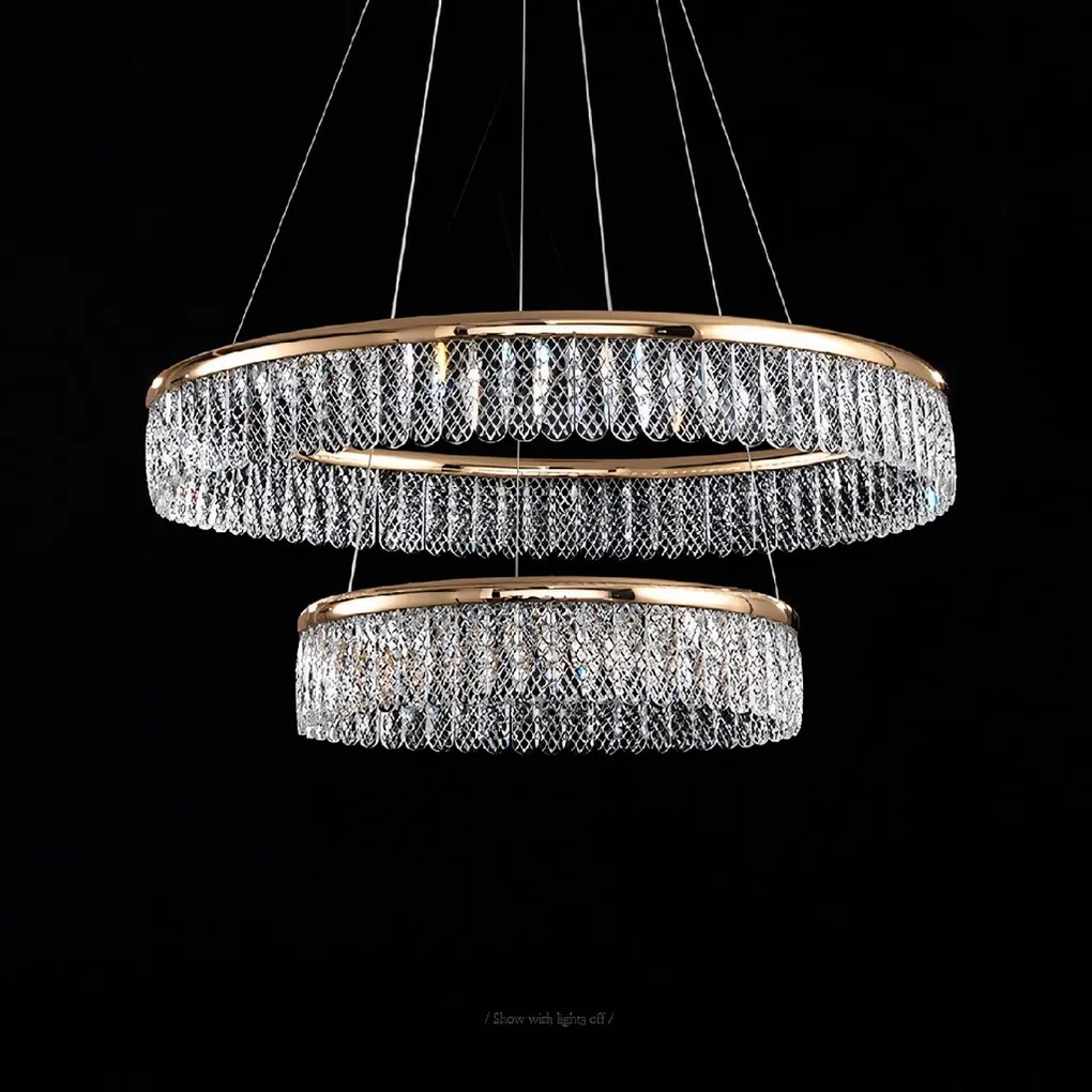 Toolight Toolight, LED stropní svítidlo, 72W, 3500lm, APP1750-CP, zlatá, OSW-04047