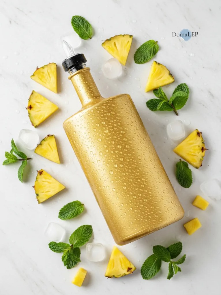 Zlatá láhev na olej VILO 500 ml