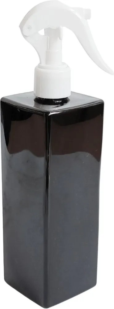 Dávkovač na mýdlo 500 ml černý s bílým rozprašovačem mini LUNA