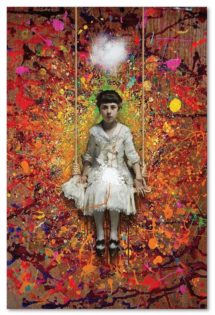 Gario Obraz na plátně Dívka na houpačce - Jose Luis Guerrero Rozměry: 40 x 60 cm