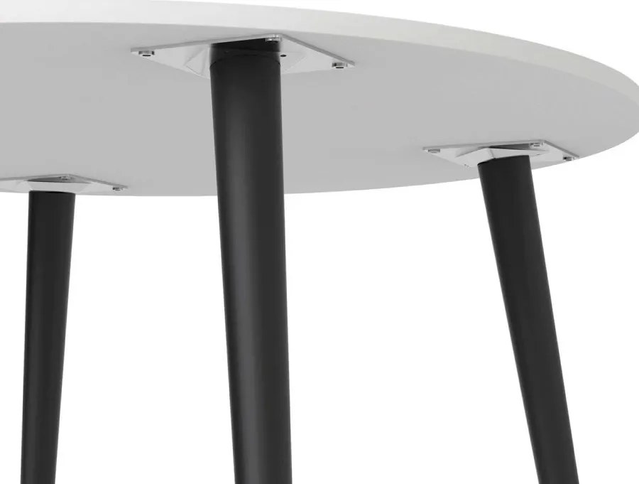 Falco Kulatý jídelní stůl Retro 386, bílá/černá