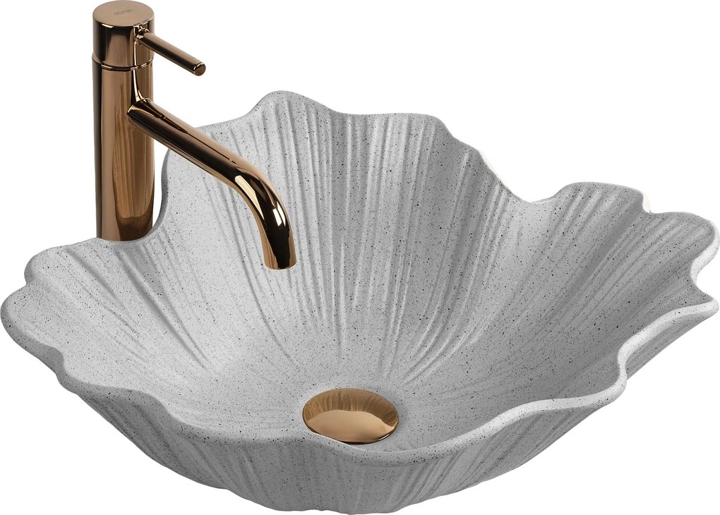 Rea, Umyvadlo na desku Rea Flower Grey, REA-U7885
