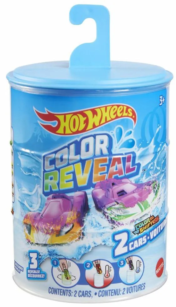 MATTEL HOT WHEELS Color Reveal set 2 autíčka mění barvu ve vodě