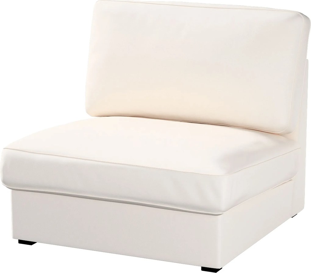 Potah na neskládací křeslo IKEA Kivik barva béžová látka pletený vzor