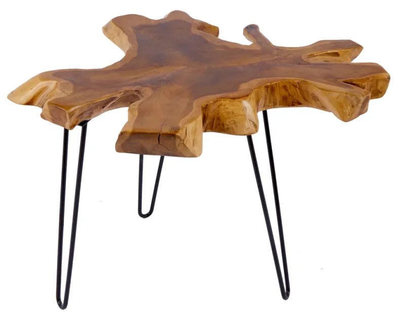 Massive home | Odkládací stolek WILD 60 CM masiv teak nature