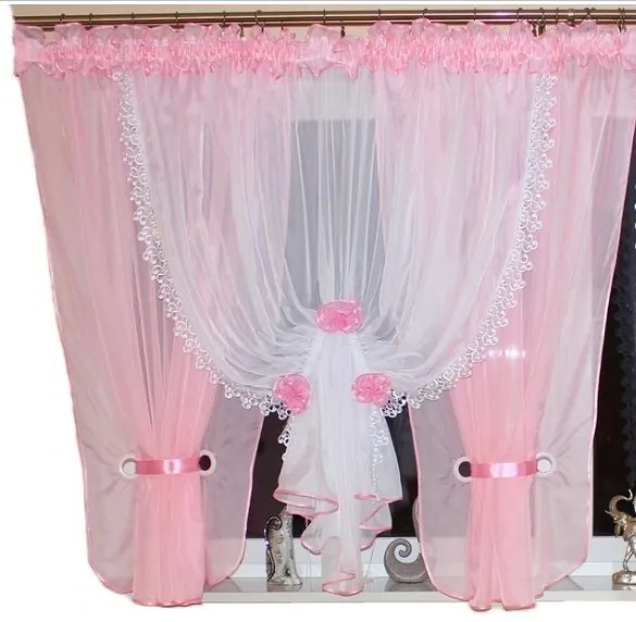 Deveri Hotová voálová záclona Sandra 400x150cm různé barvy Barva: Světle fialová