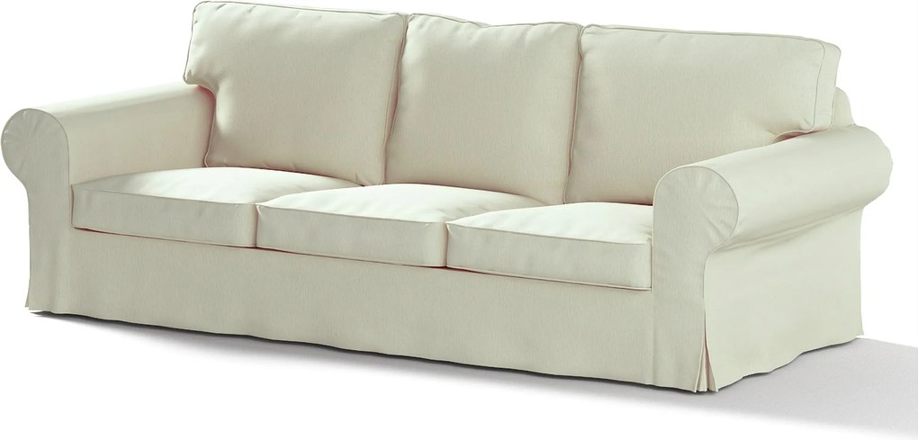 Potah na pohovku IKEA Ektorp 3-místná, nerozkládací barva krémová látka lesklé, pletený vzor
