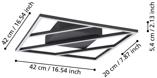 Eglo 900596 - LED Stmívatelné stropní svítidlo ULISANO LED/21W/230V + DO