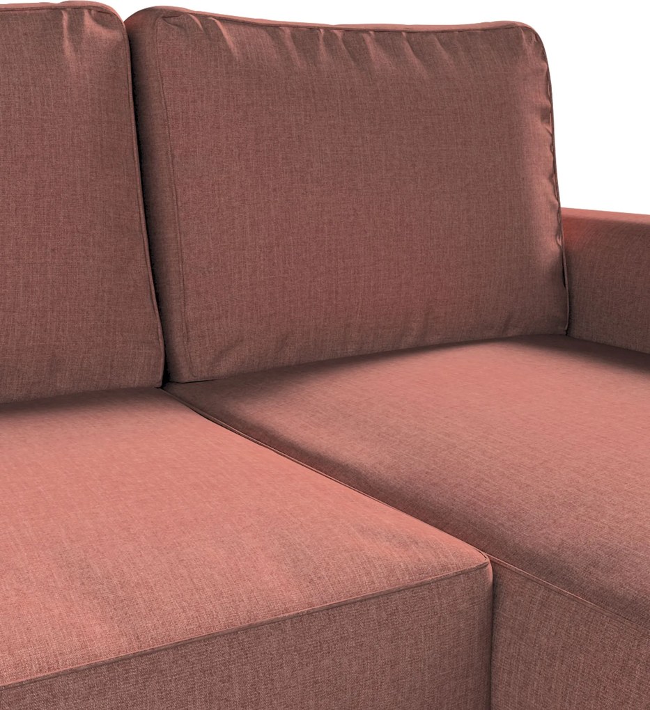 Potah na pohovku IKEA Backabro rozkládací se šezlongem barva hnědá látka pletený vzor